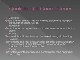 Listening and feedback | PPTX