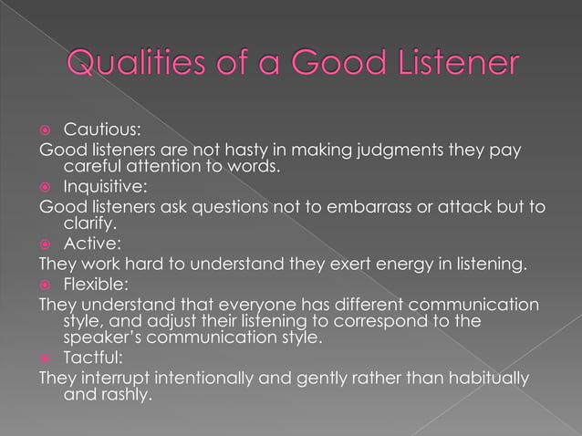 Listening and feedback | PPTX