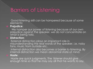 Listening and feedback | PPTX