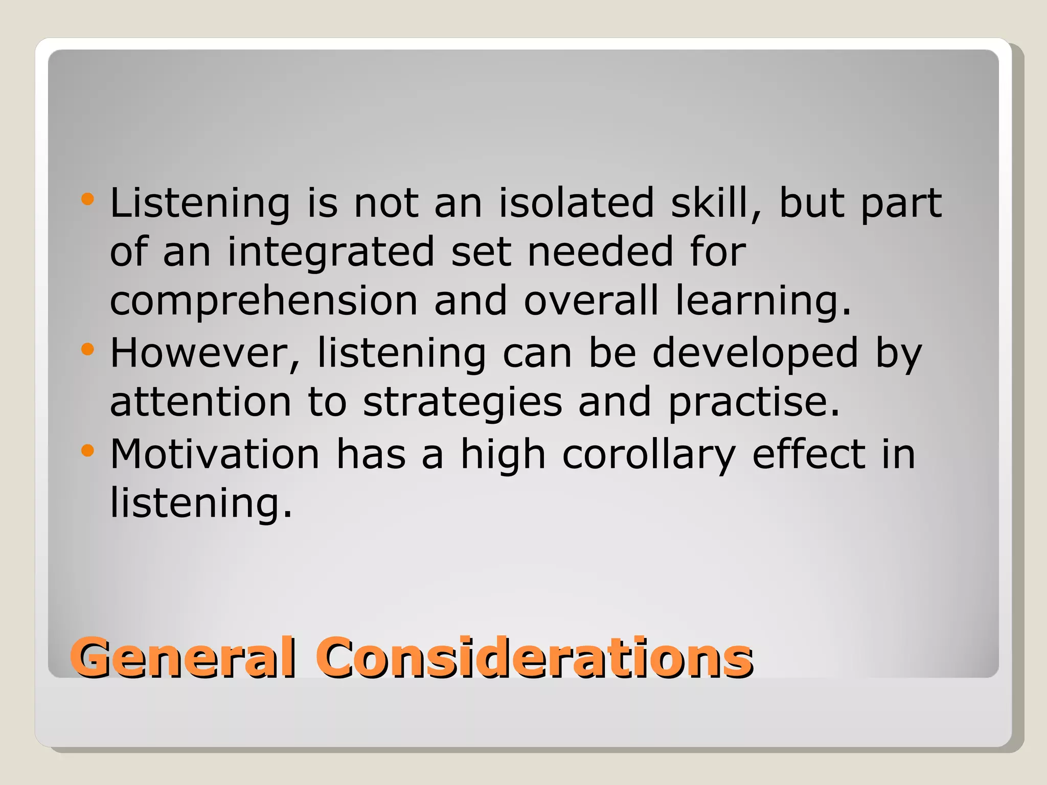 Listening and listening assessment | PPT