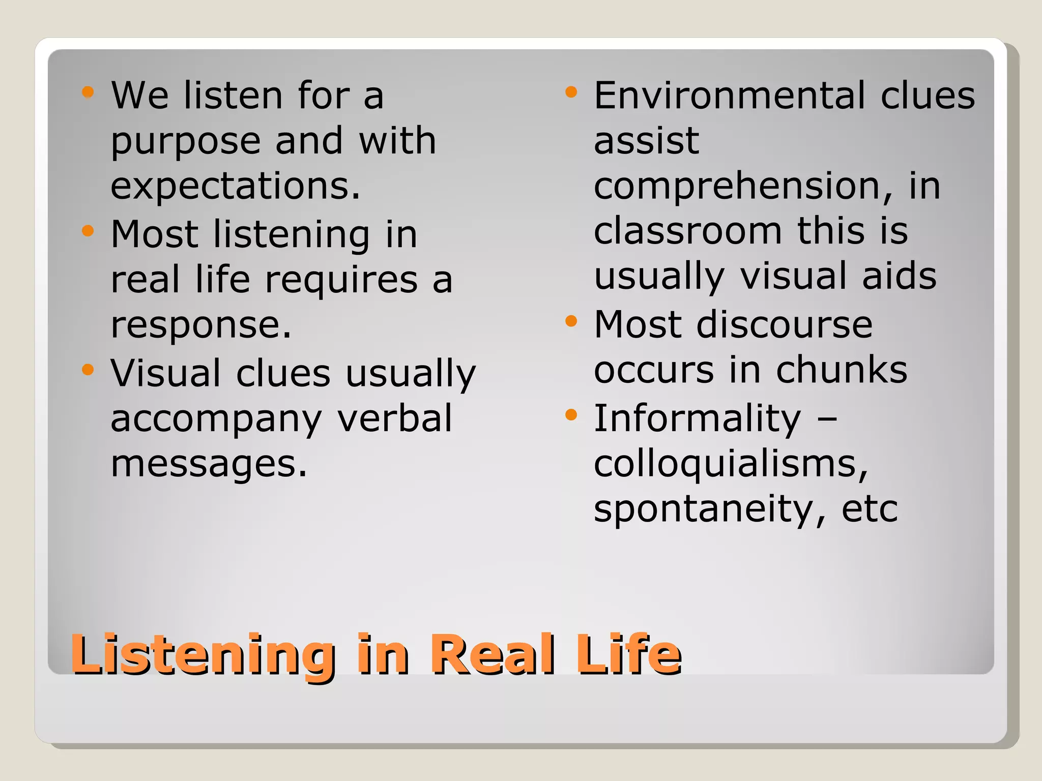 Listening and listening assessment | PPT