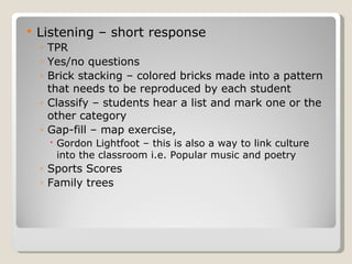 Listening and listening assessment | PPT