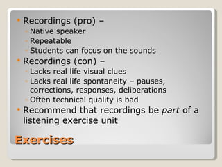 Listening and listening assessment | PPT | Educational Assessment ...