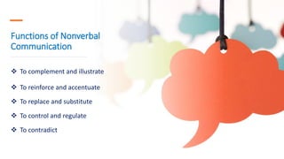 Listening and Nonverbal Communication | PPTX
