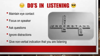 Listening and Note Taking | PPTX