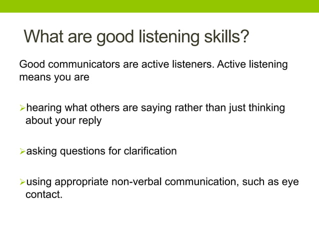 Listening and questions | PPT