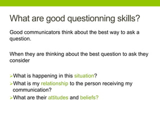 Listening and questions | PPT