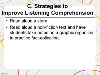 Listening and Reading comprehensions | PPTX