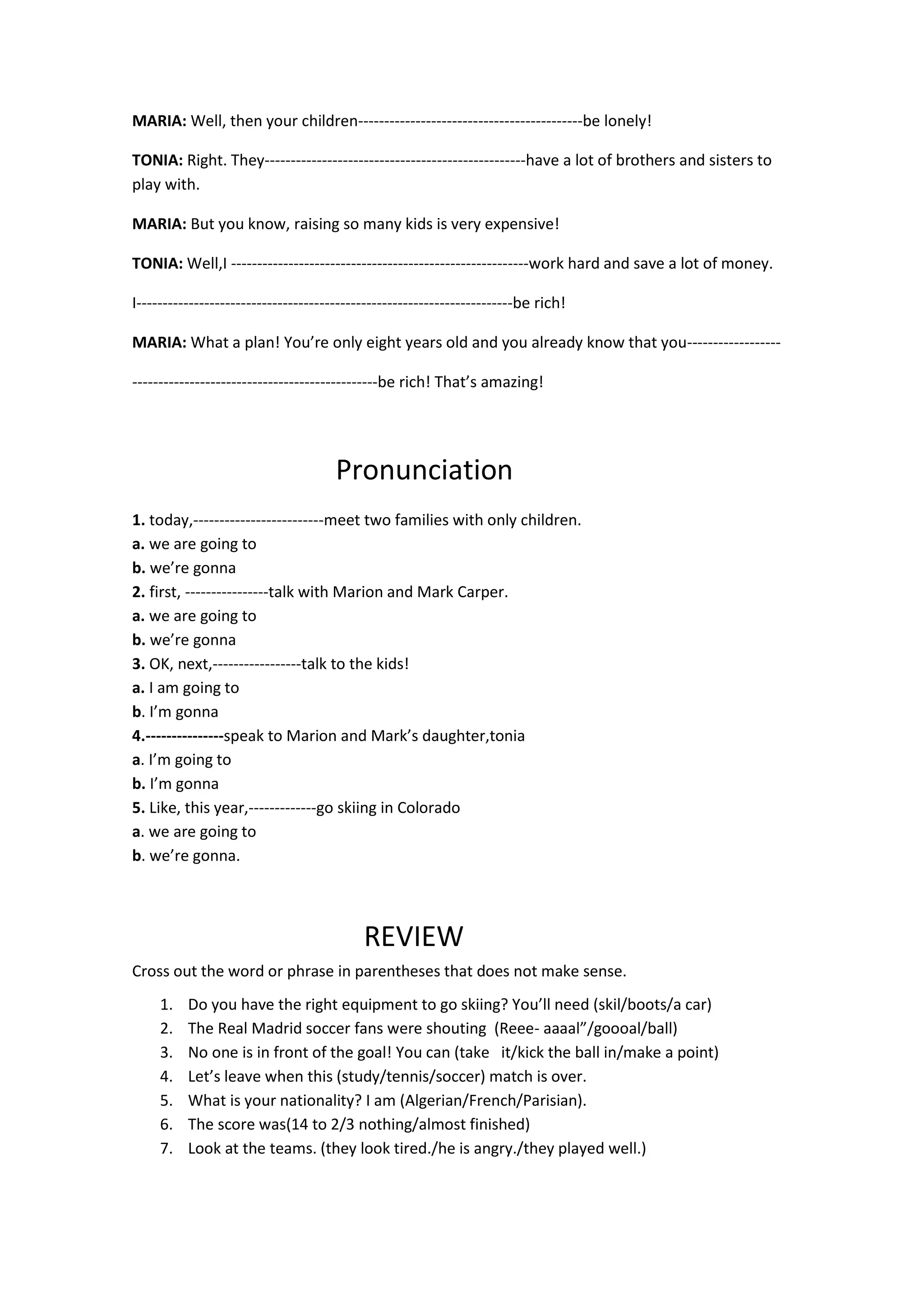 Listening and speaking | PDF