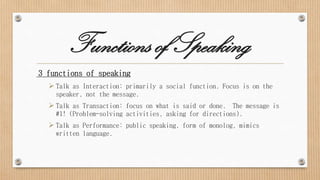 Listening and speaking | PPTX