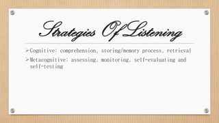 Listening and speaking | PPTX