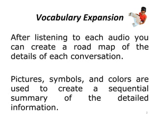 Listening and speaking i vocabulary expansion | PPT