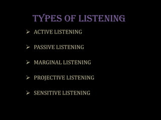 Listening and speaking skills | PPTX