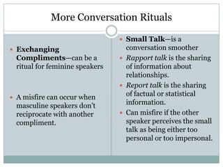 Listening as adaptation to gender differences | PPTX