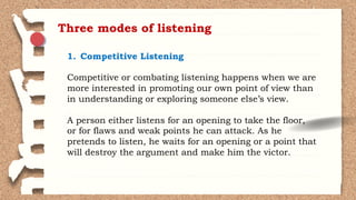 Listening, Types, Stages, Tips, Challenges | PPT