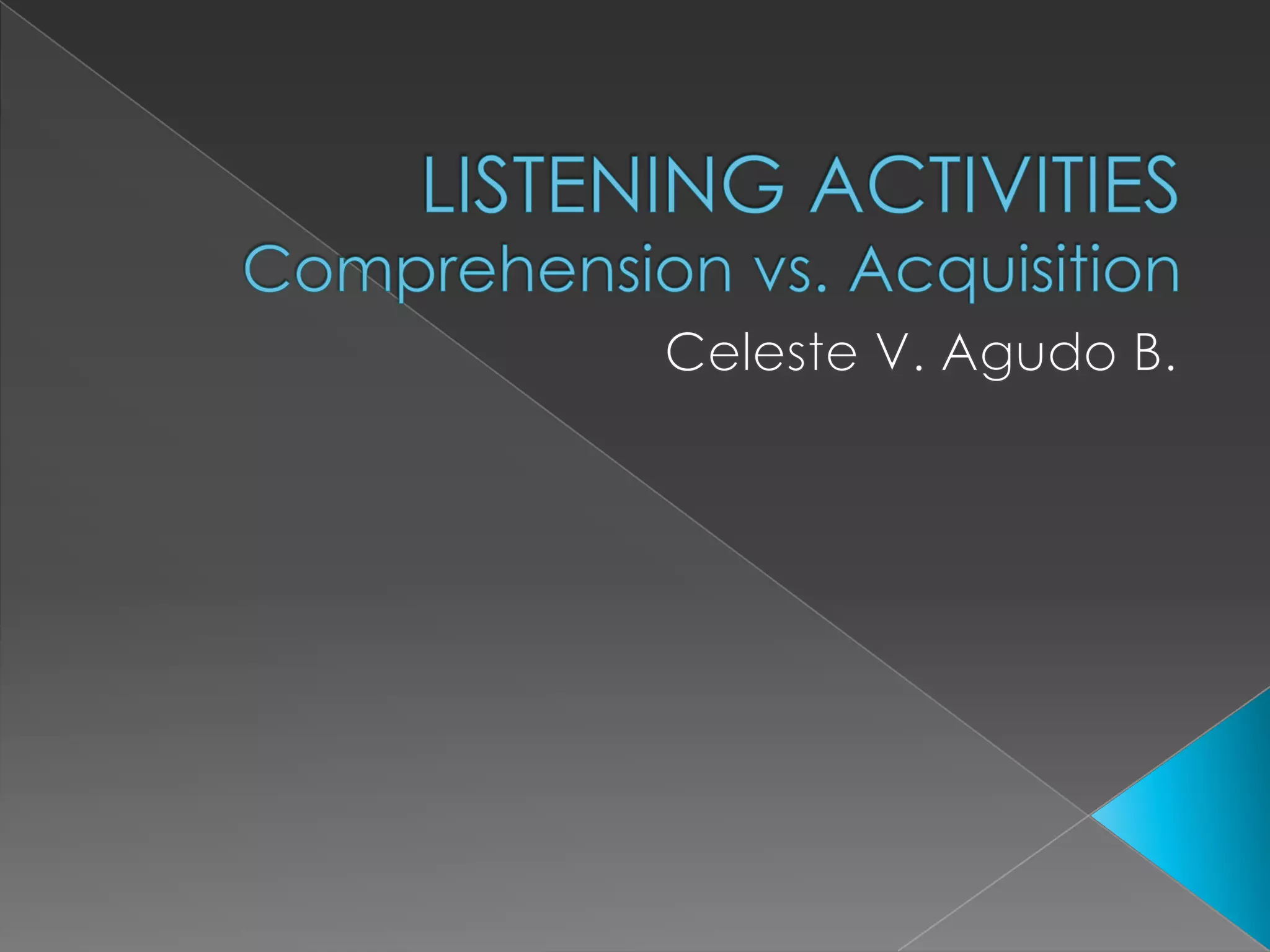 Listening Comprehension PPT | PPT