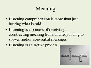 Listening Comprehension | PPTX