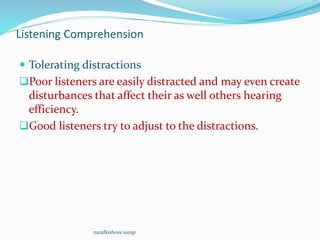 Listening comprehension | PPT