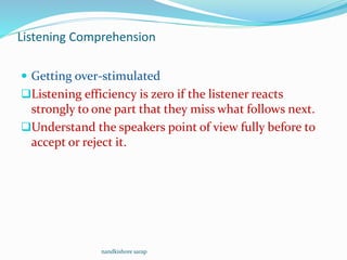 Listening comprehension | PPT