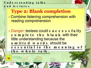 Listening comprehension | PPT