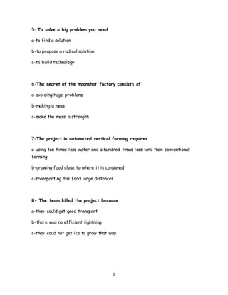 Listening comprehension Ted Talk | PDF