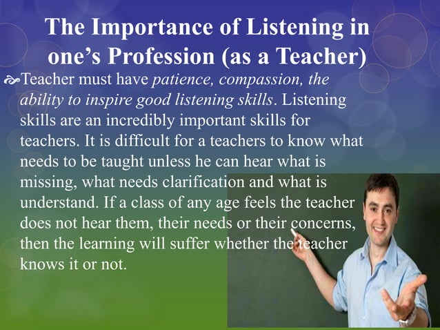 LISTENING (Definition, Importance & Effective Listening) | PPTX