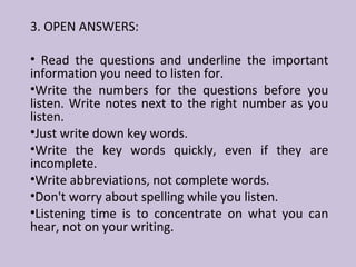 Listening exams tips | PPT | Musicals | Genres