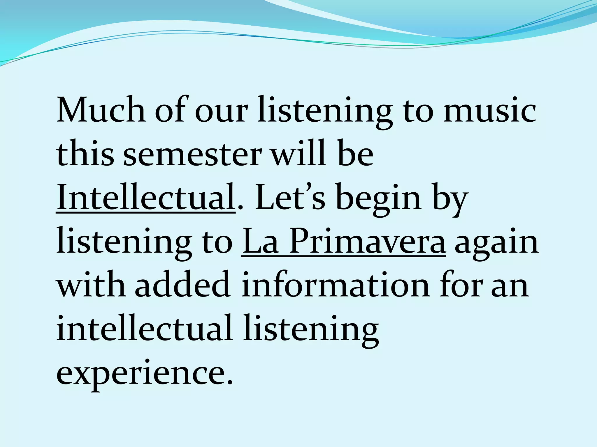Listening Exercise | PPT