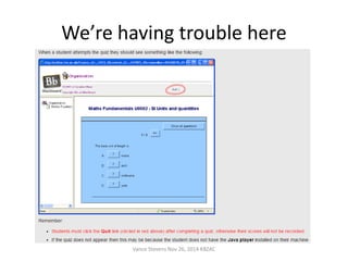 Making listening exercises with Hot Potatoes, BbLearn and Gradebook | PPT