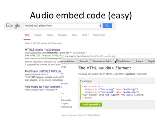 Making listening exercises with Hot Potatoes, BbLearn and Gradebook | PPT