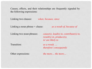 Listening for cause and effect | PPTX