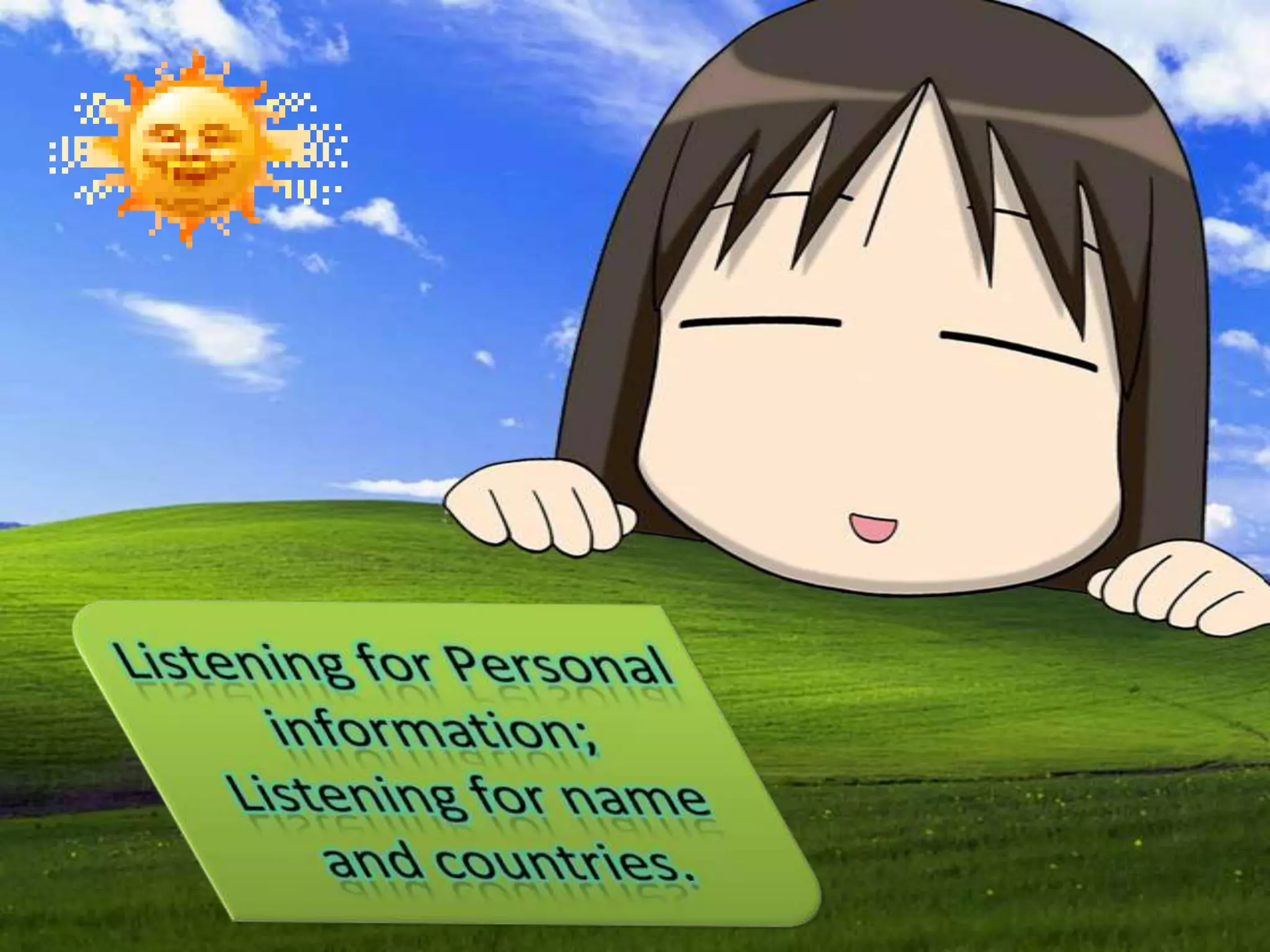 Listening for personal information | PPTX