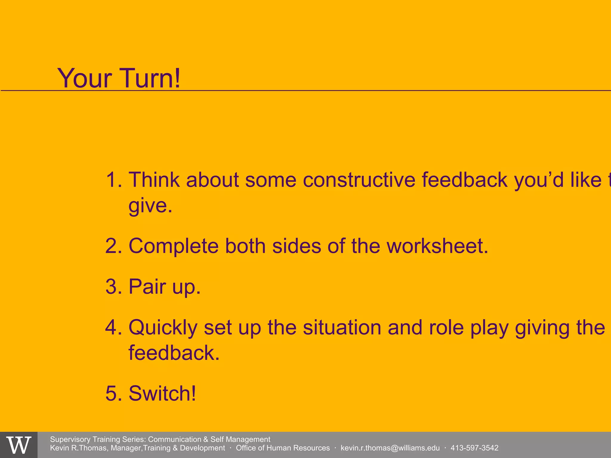 Listening and Giving & Receiving Feedback | PPTX