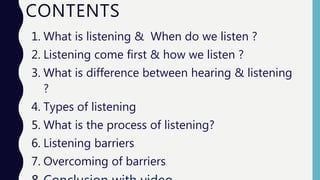Business communication skills (Listening ) | PPTX