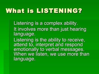 Listening Comprehension Macroskill | PPT