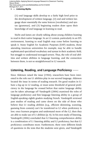 Listening myths | PDF