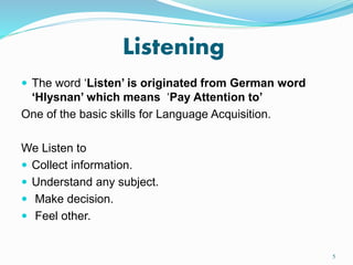 Listening | PPT | Free Download