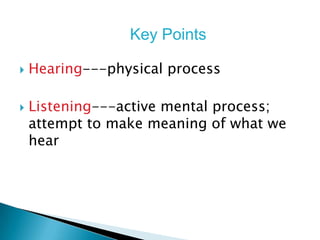 Importance of Listening | PPTX