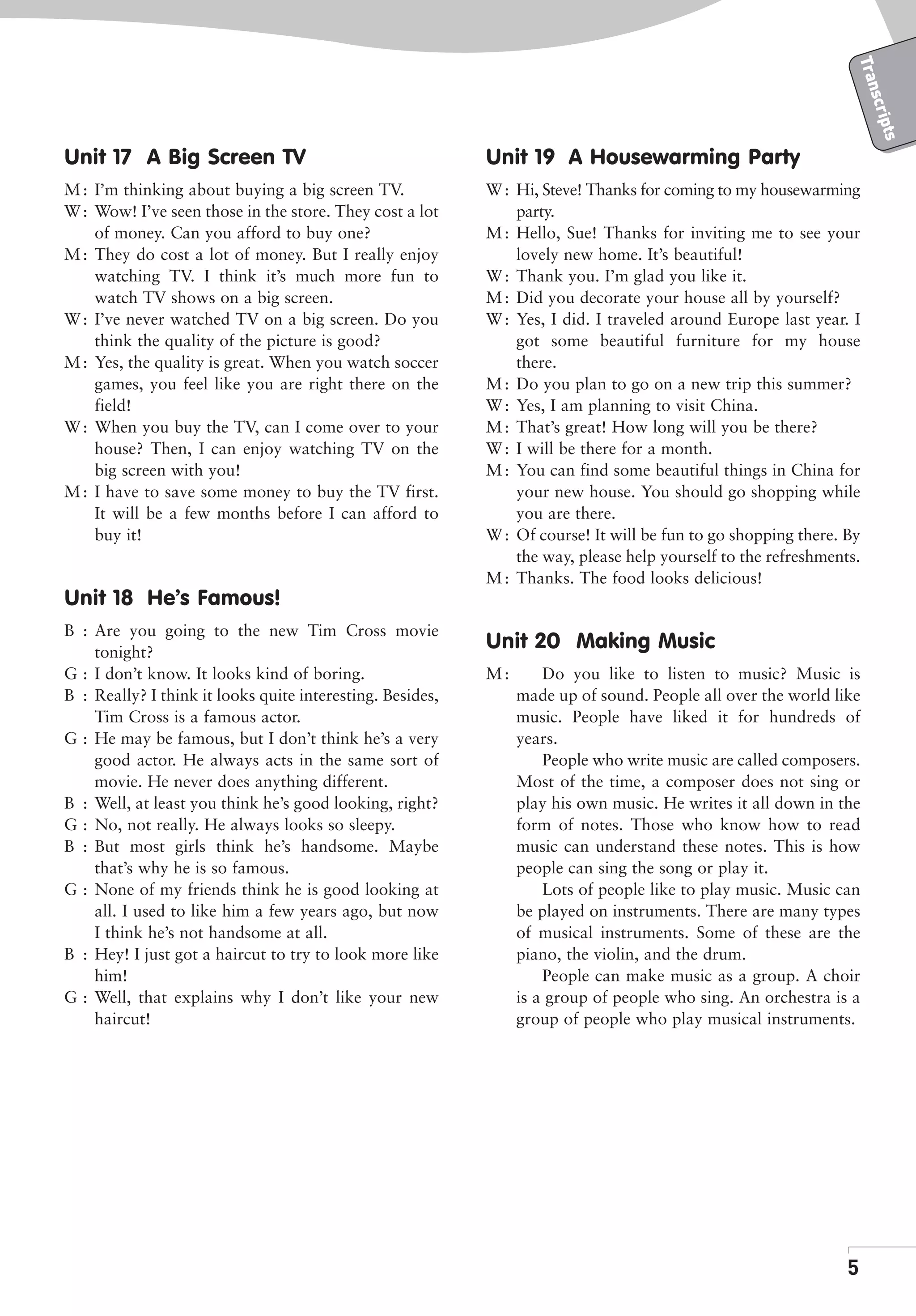 Listening practicethroughdictation 1_transcripts | PDF