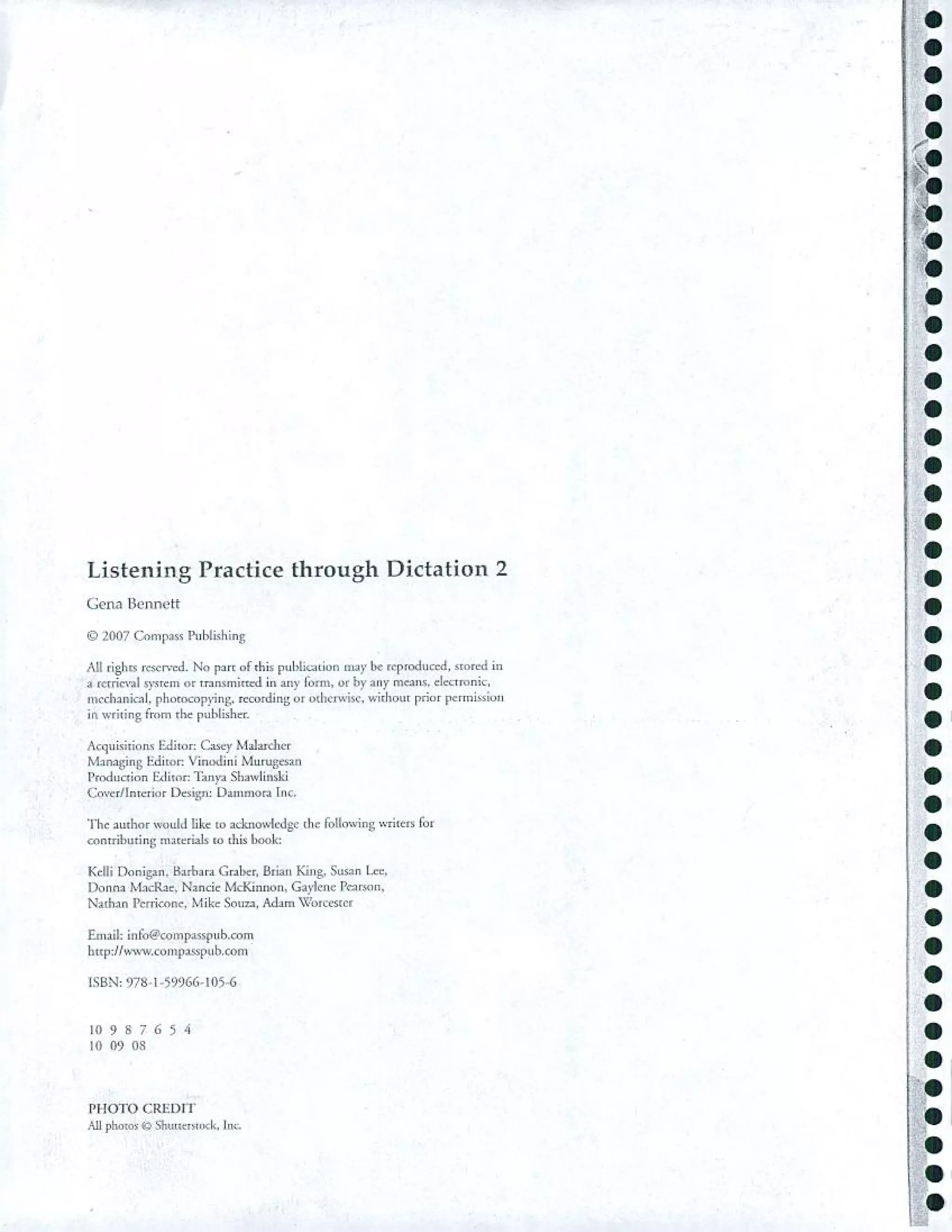 Listening practice through dictation 2 | PDF