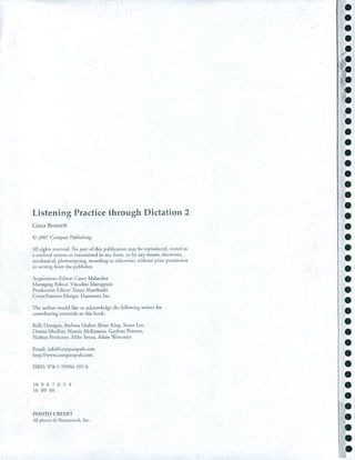Listening practice through dictation 2 | PDF