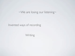 Listening presentation. | PPT