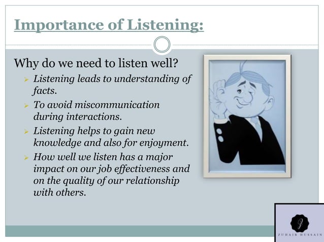 Listening(ppt),Business Communication(MBA) | PPTX