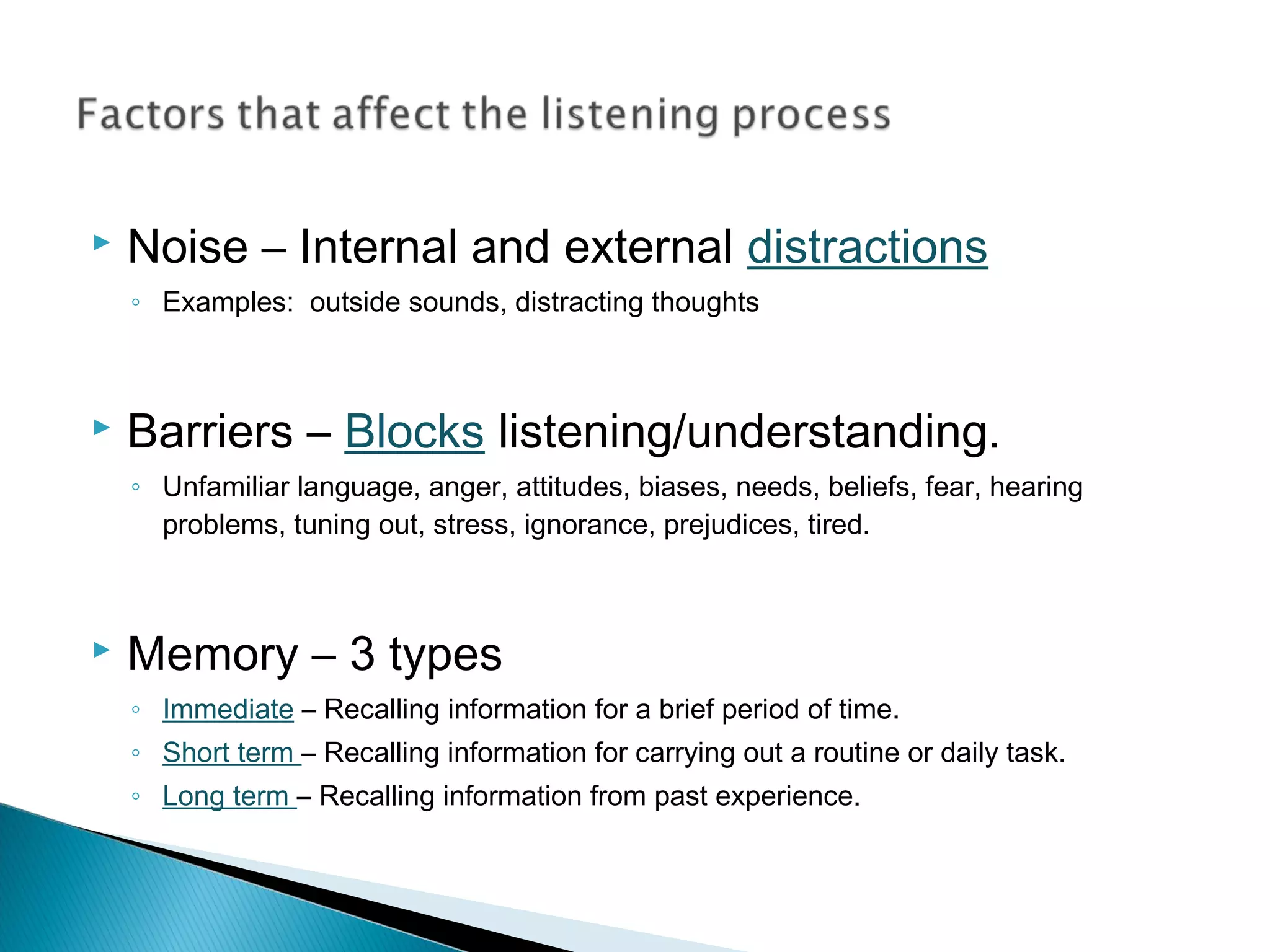 Listening process | PPT