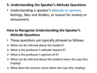 Listening section toefl ibt | PPTX