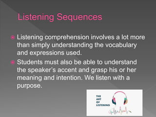Listening sequences | PPTX