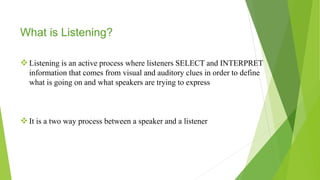 Listening skill | PPT