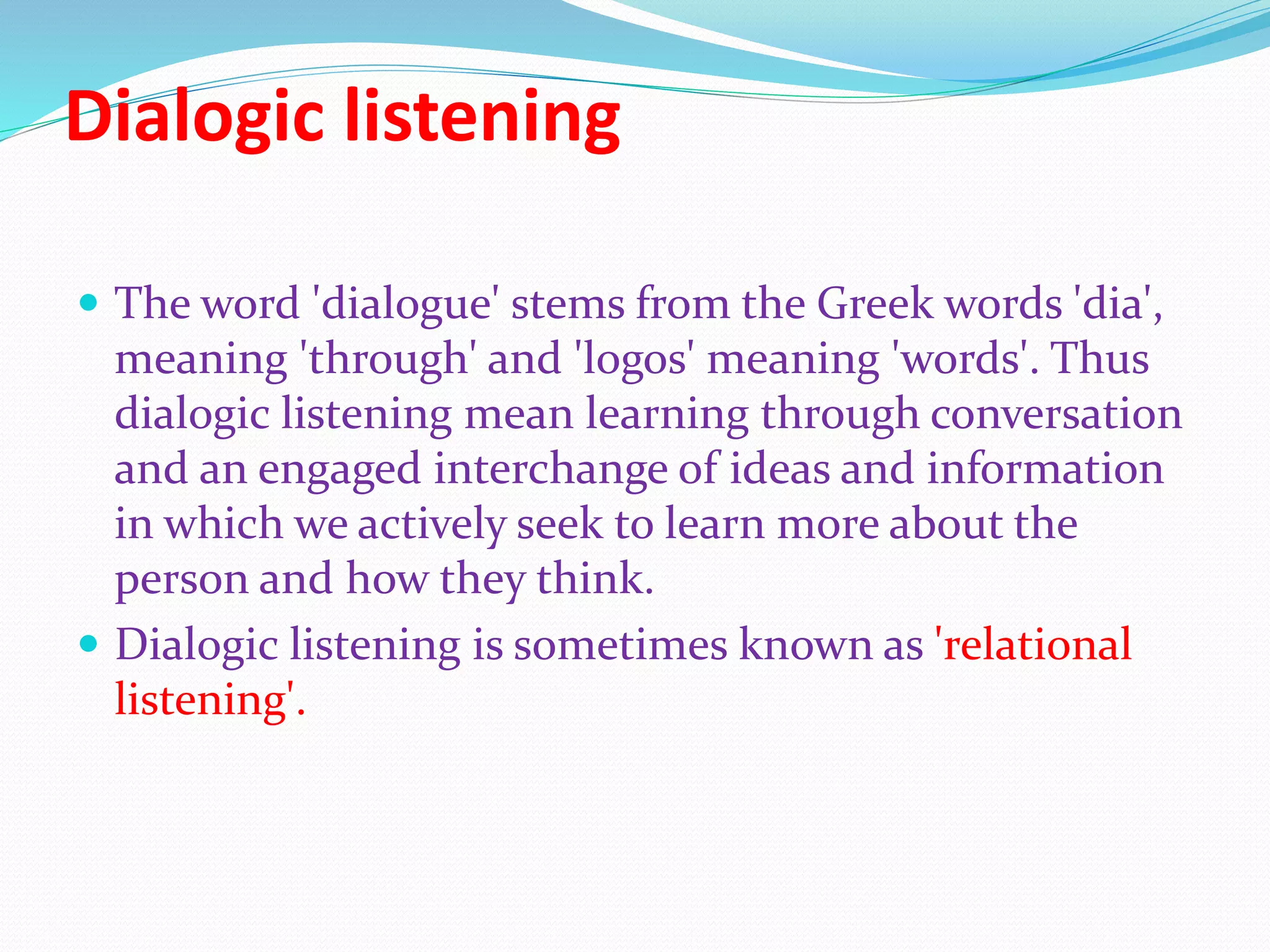 Effective Listening skills slide share presentation by santhya | PPTX
