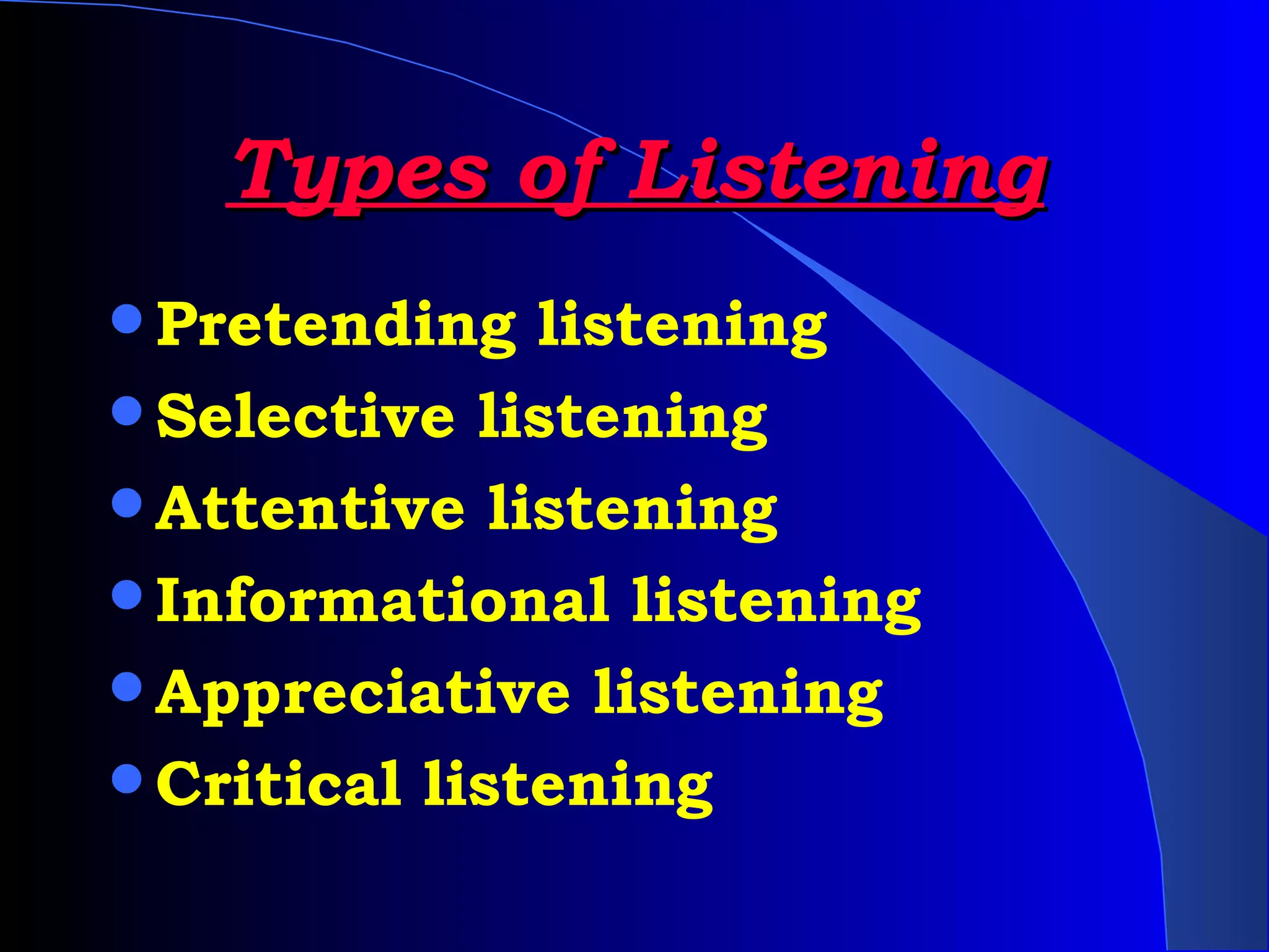 Listening skills | PPT