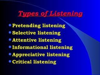 Listening skills | PPT